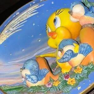 Accents | Tweety Bird Looney Tunes Wishing On A Star Collectible Plate ...